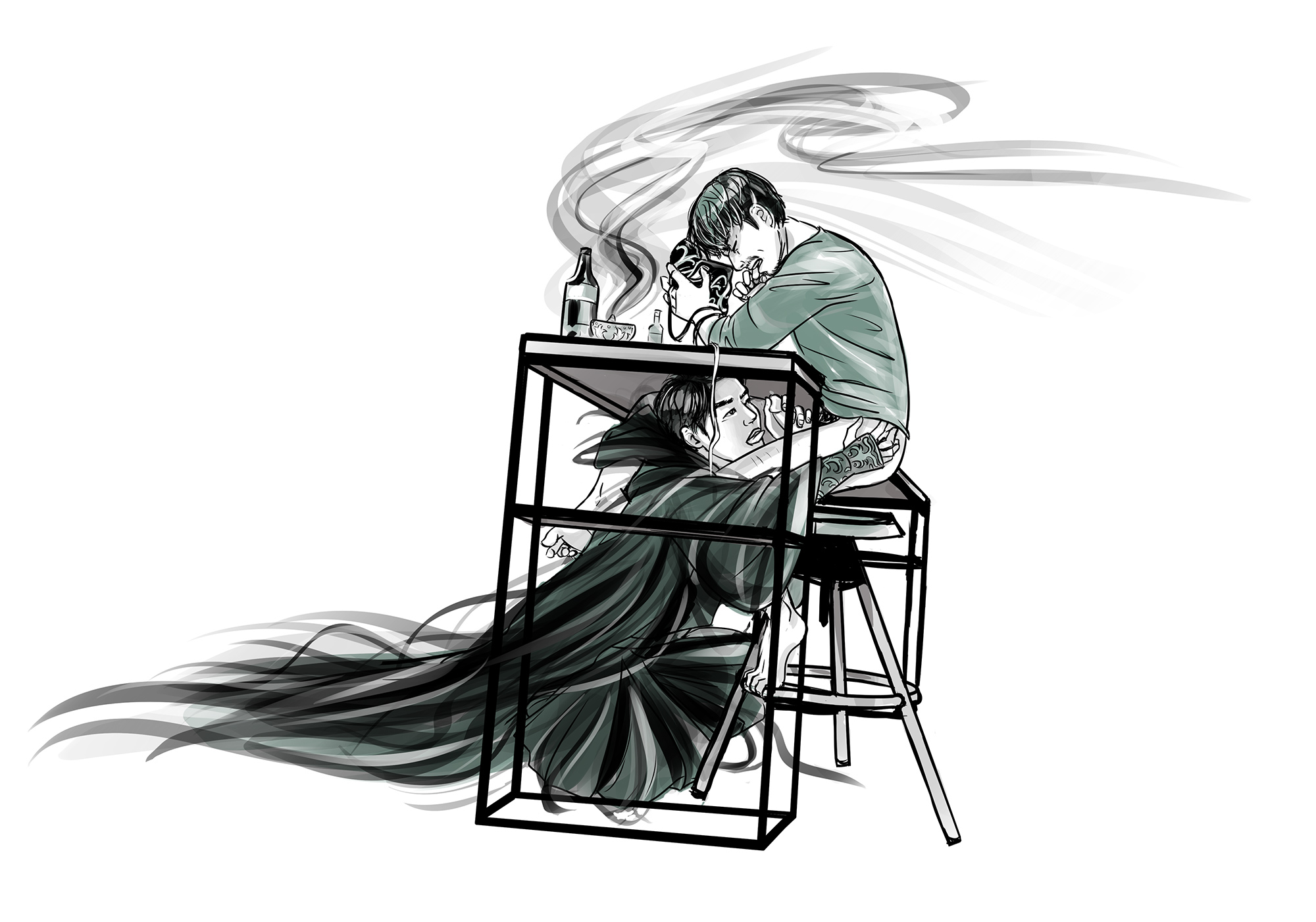[Fanart] Smoke and desires - Mo_on_raccoon (yue_ix) - 镇魂 | Guardian (TV ...